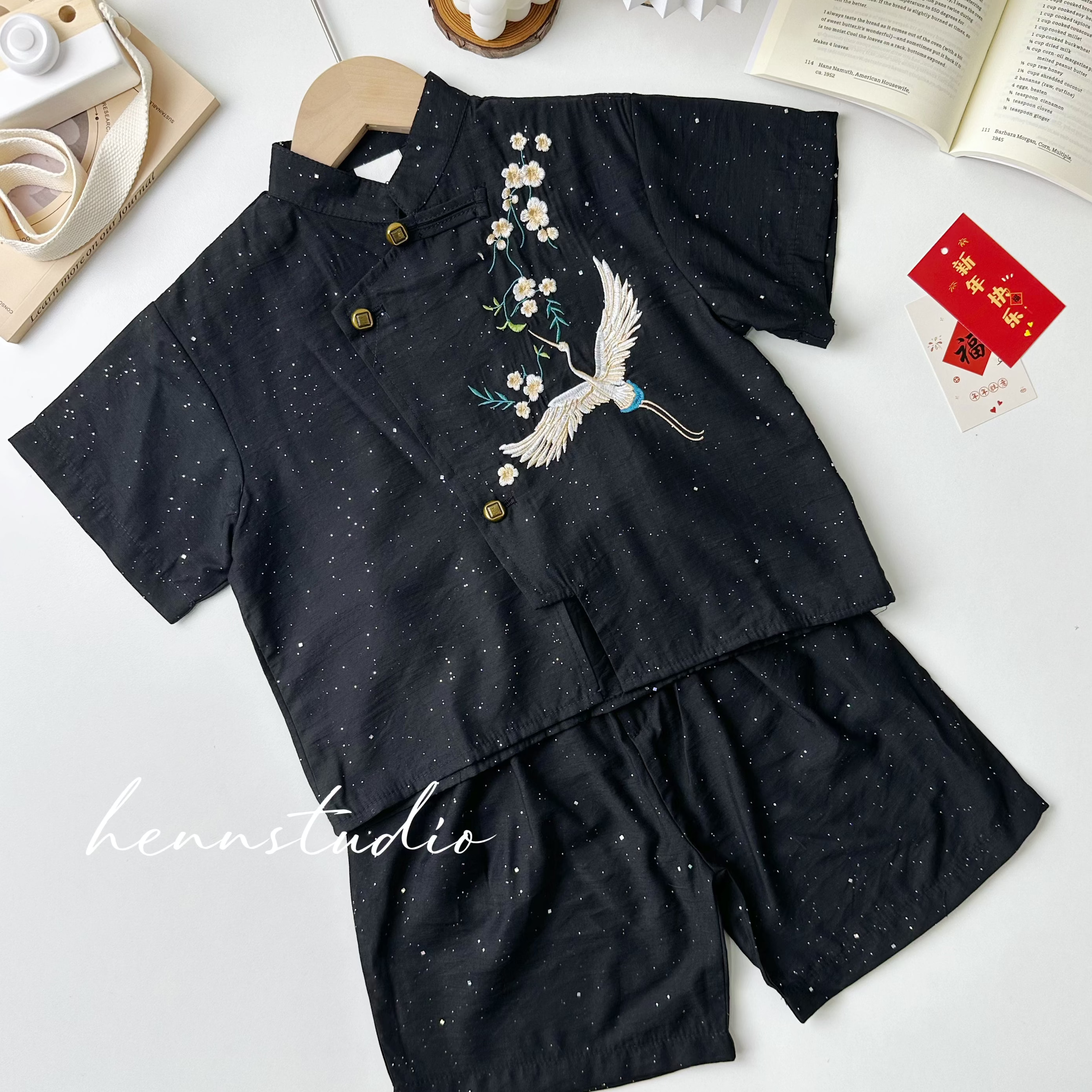 Preorder - Premier Crane Embroidered 617 – hennstudio